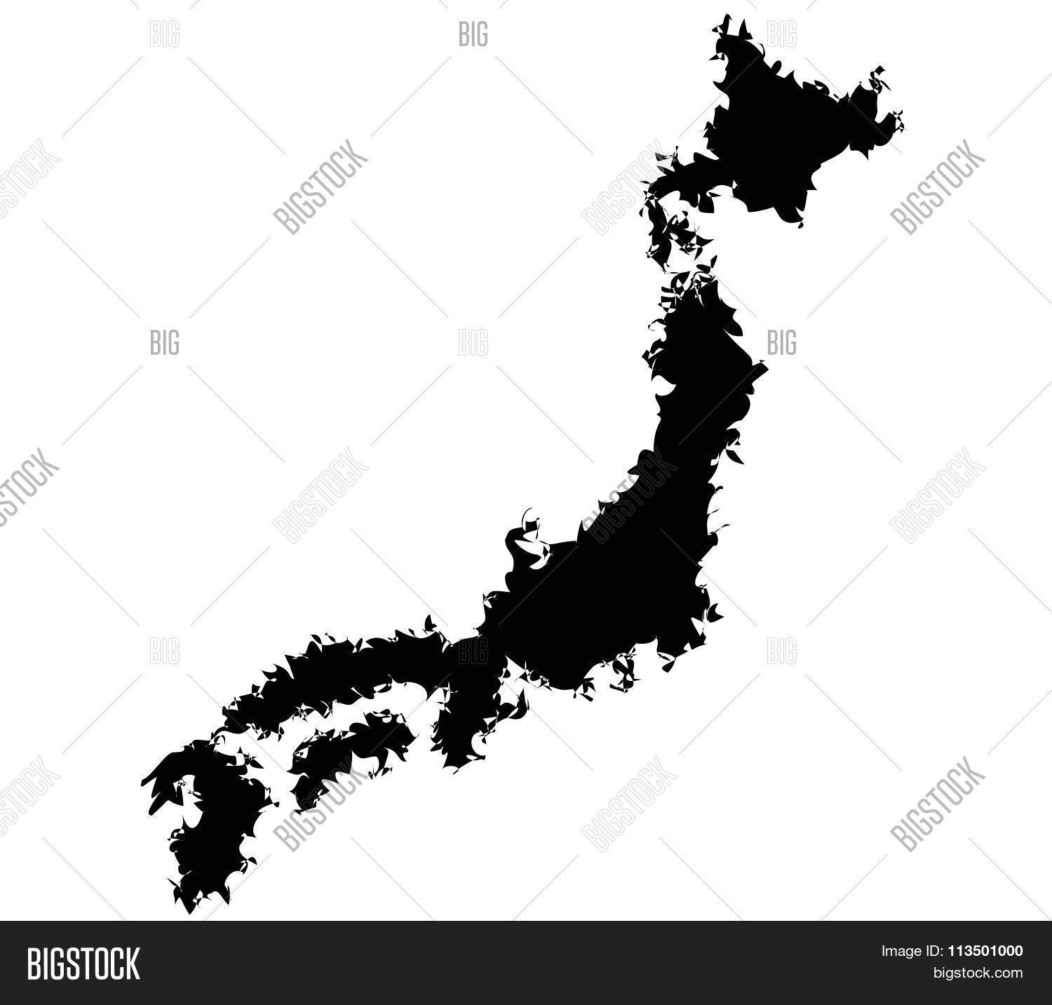 Japan Map Illustrated Image & Photo (Free Trial) | Bigstock