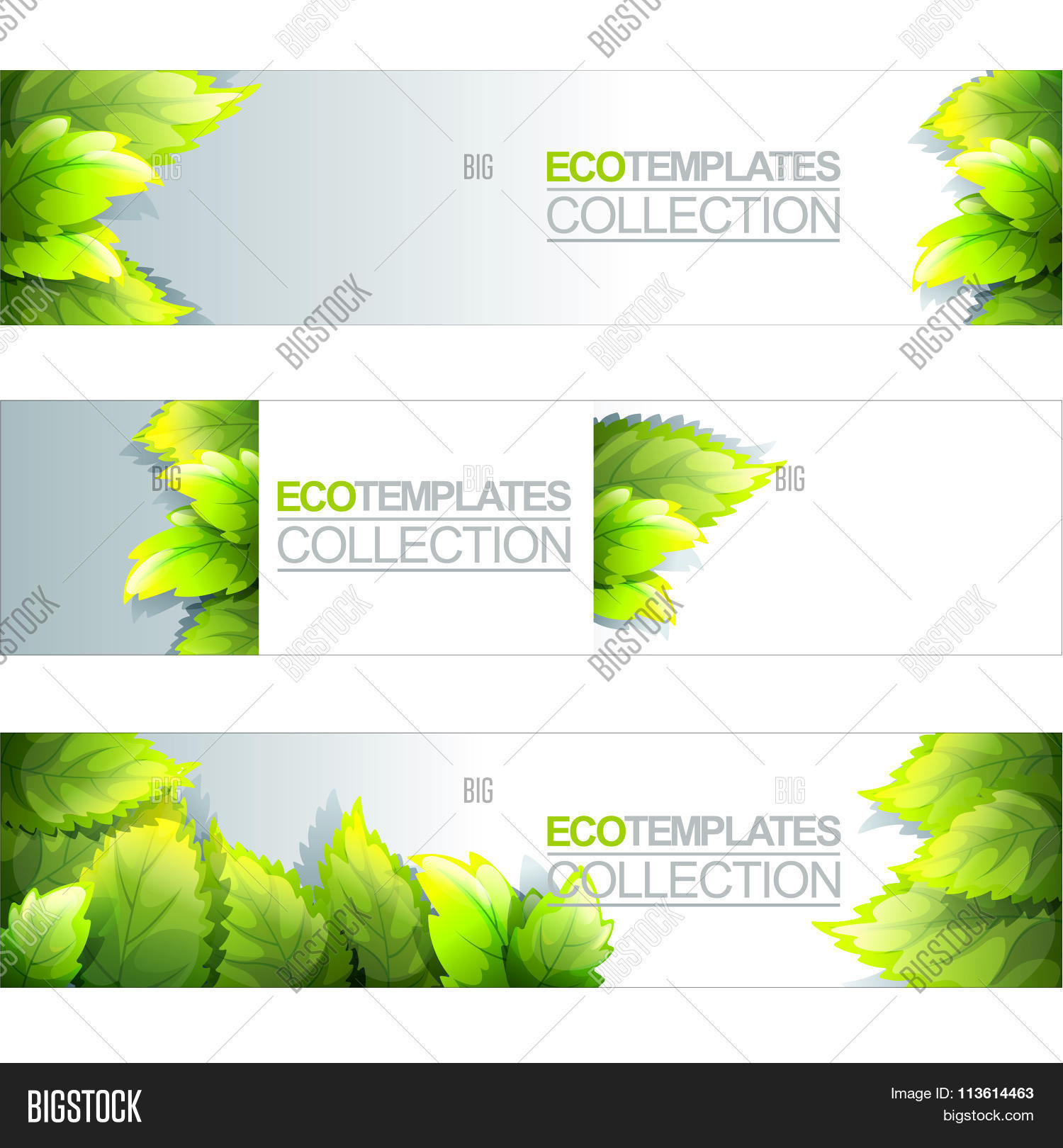 Eco Banners Template Vector & Photo (Free Trial) | Bigstock