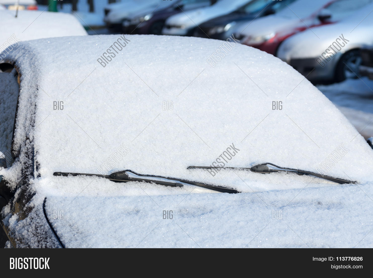 Snow On Windshield Image & Photo (Free Trial) | Bigstock