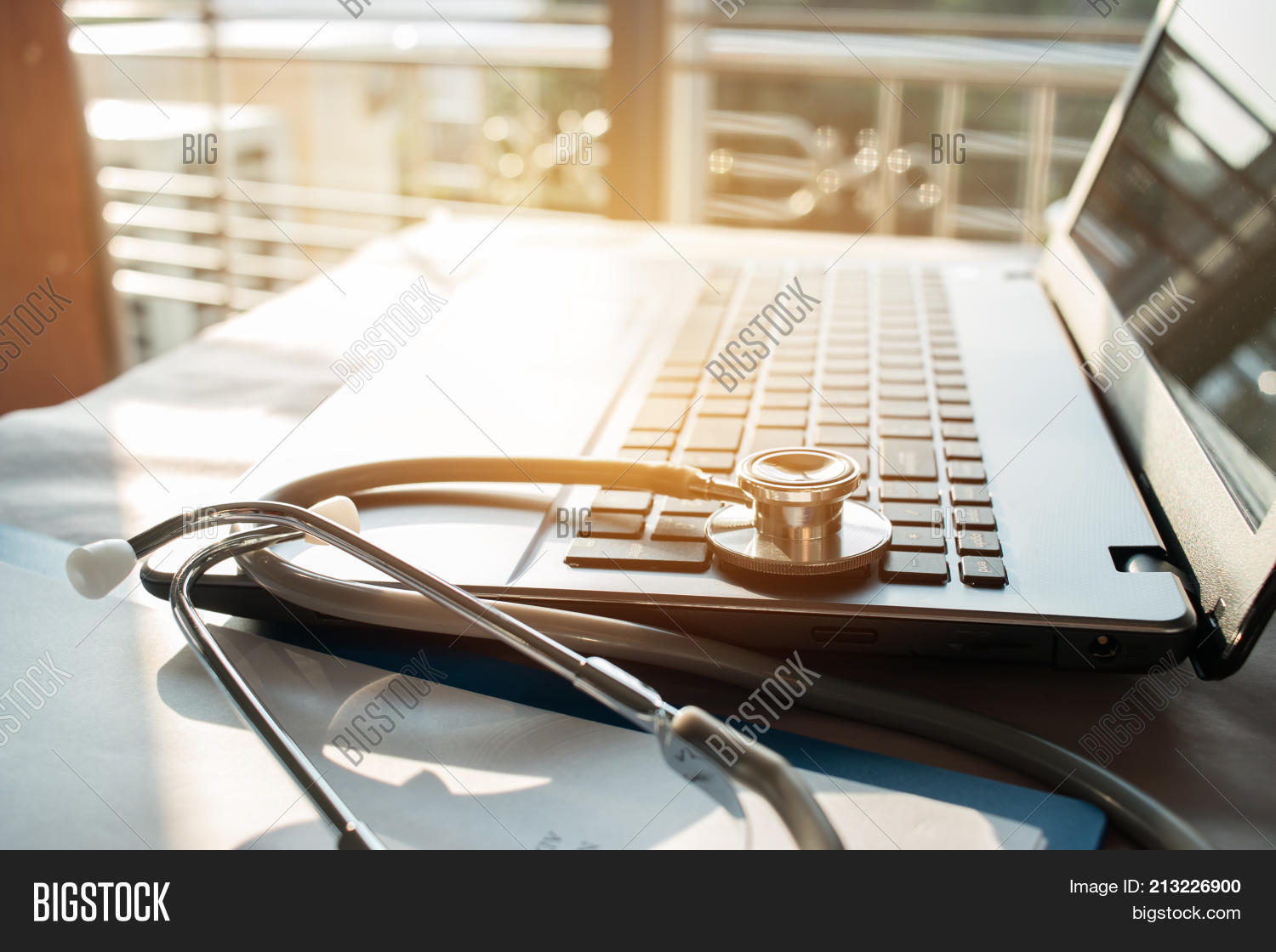 Stethoscope On Laptop Image & Photo (Free Trial) | Bigstock