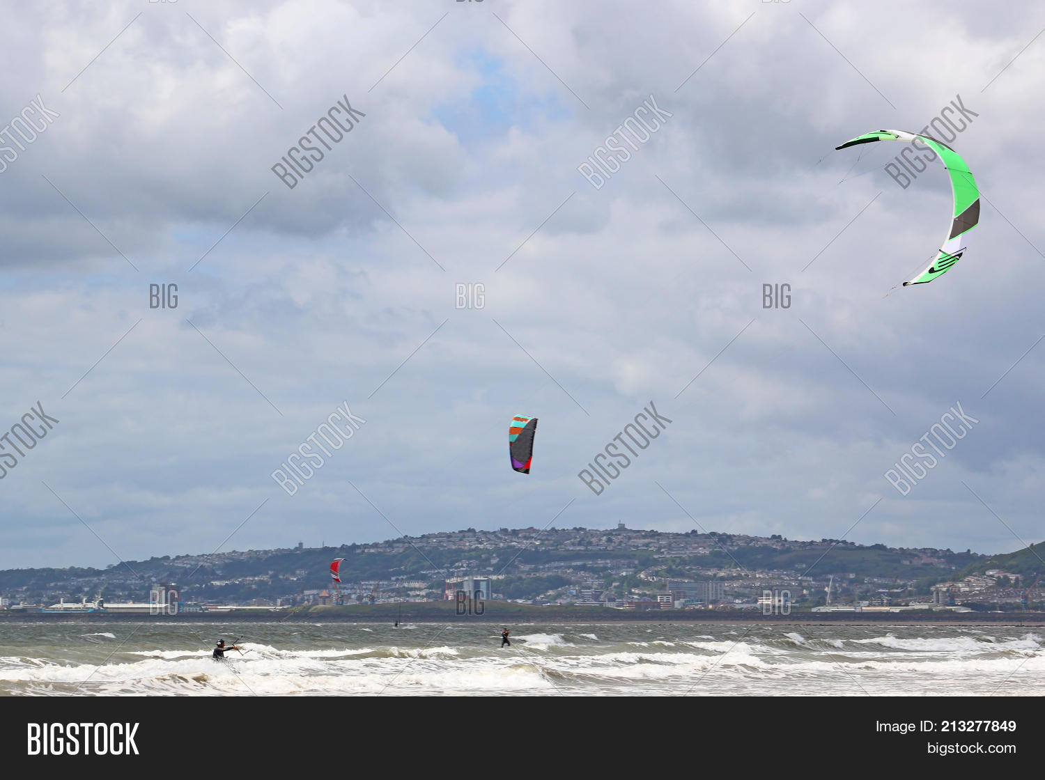 Kitesurfers Riding Image & Photo (Free Trial) | Bigstock