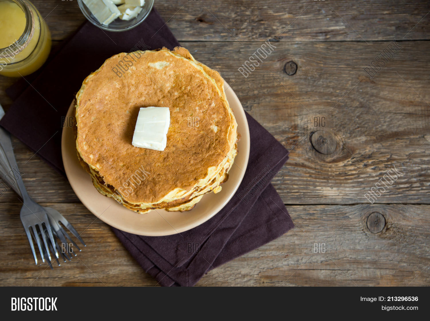 Pancakes Butter Image & Photo (Free Trial) | Bigstock