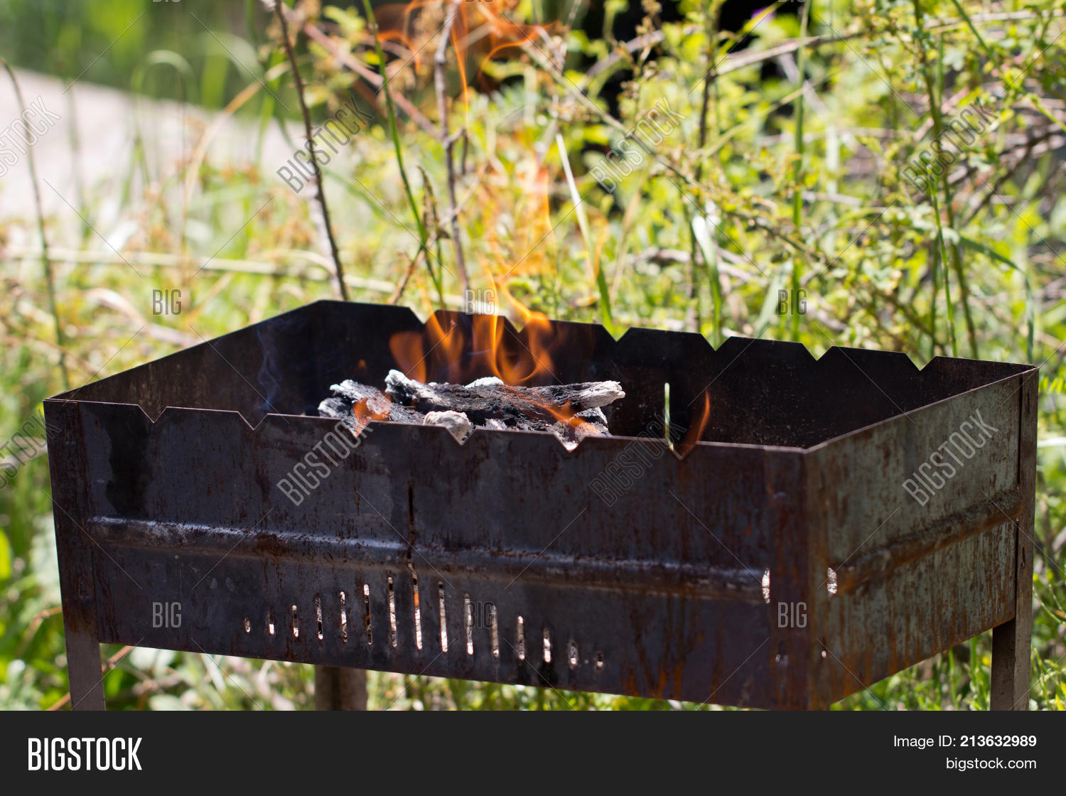 Fire Brazier . Park Image & Photo (Free Trial) | Bigstock