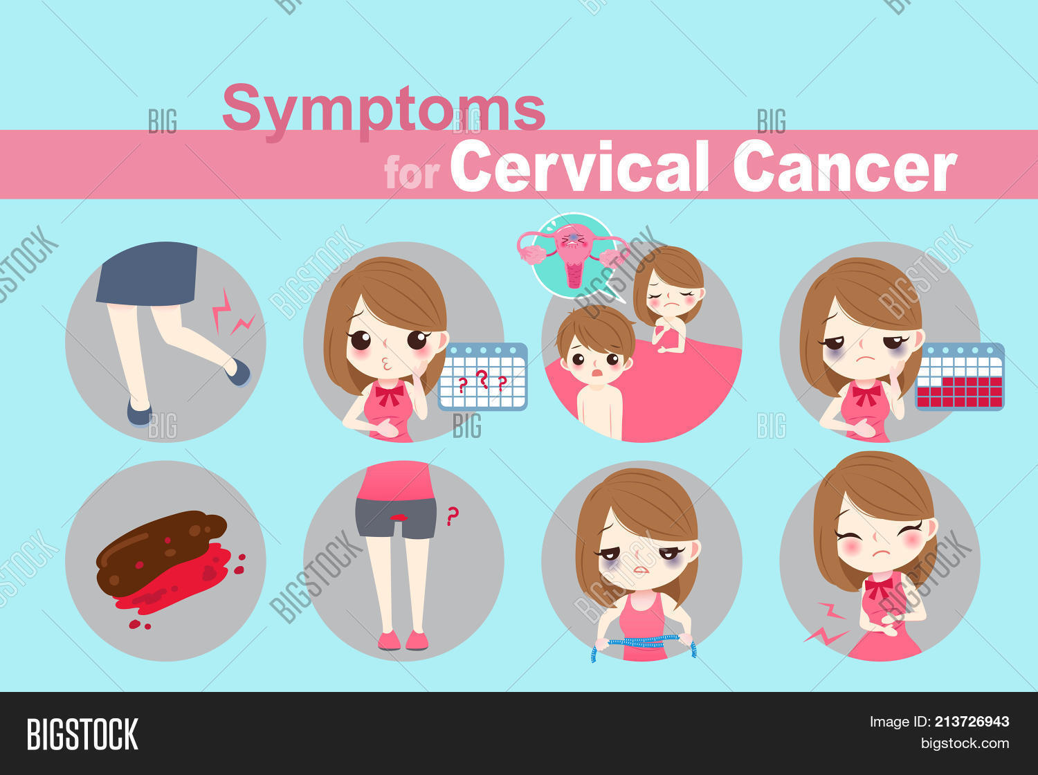 Woman Cervical Cancer Vector & Photo (Free Trial) | Bigstock