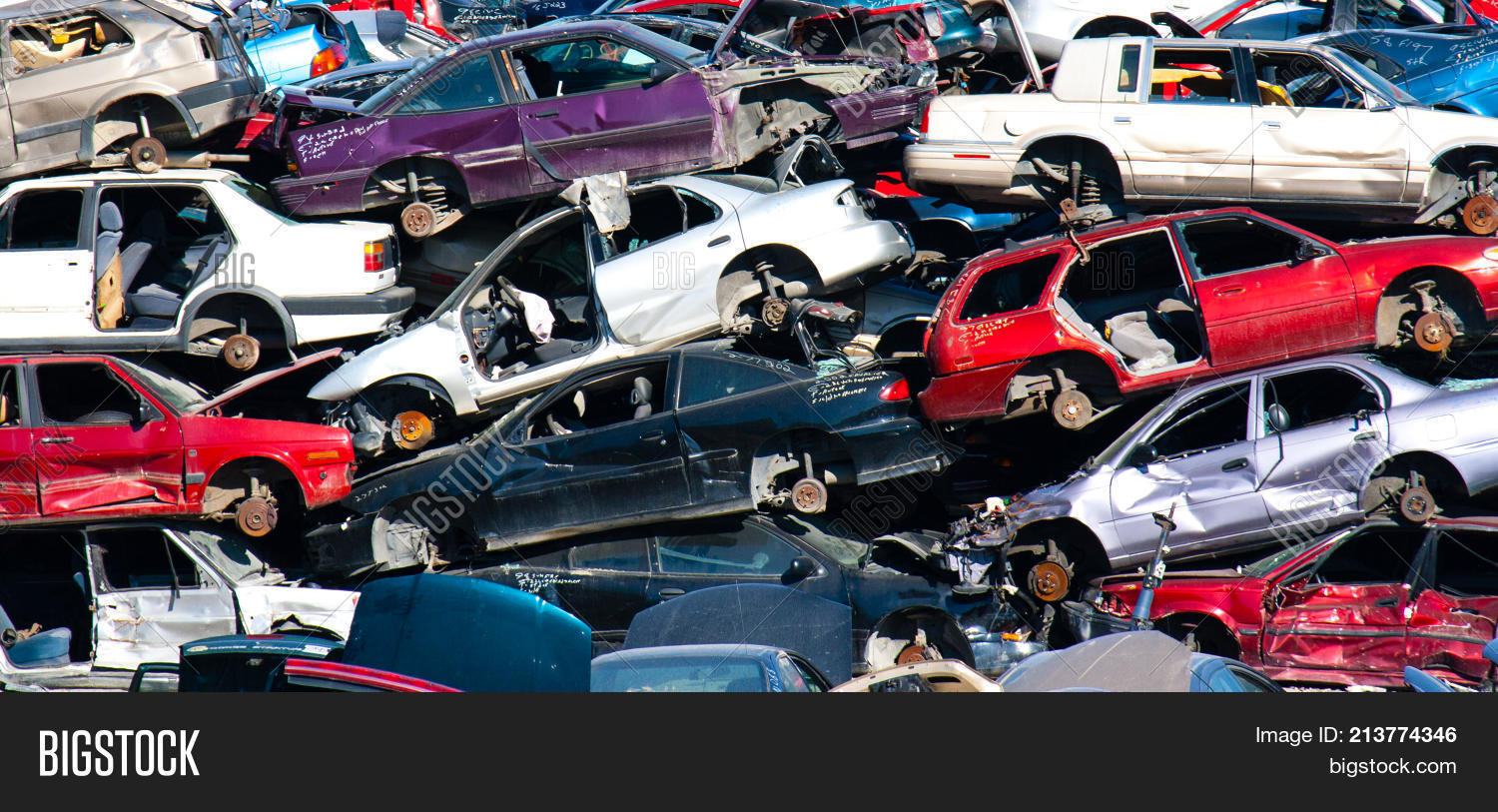 Used Cars Scrap Yard Image & Photo (Free Trial) | Bigstock
