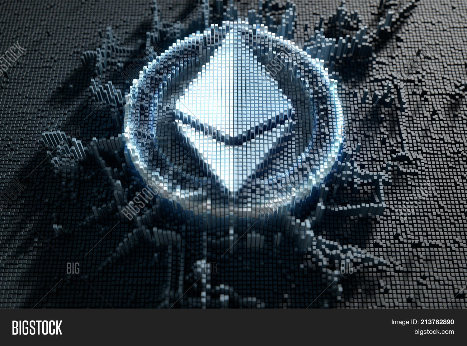 Pixel Ethereum Concept Image & Photo (Free Trial) | Bigstock