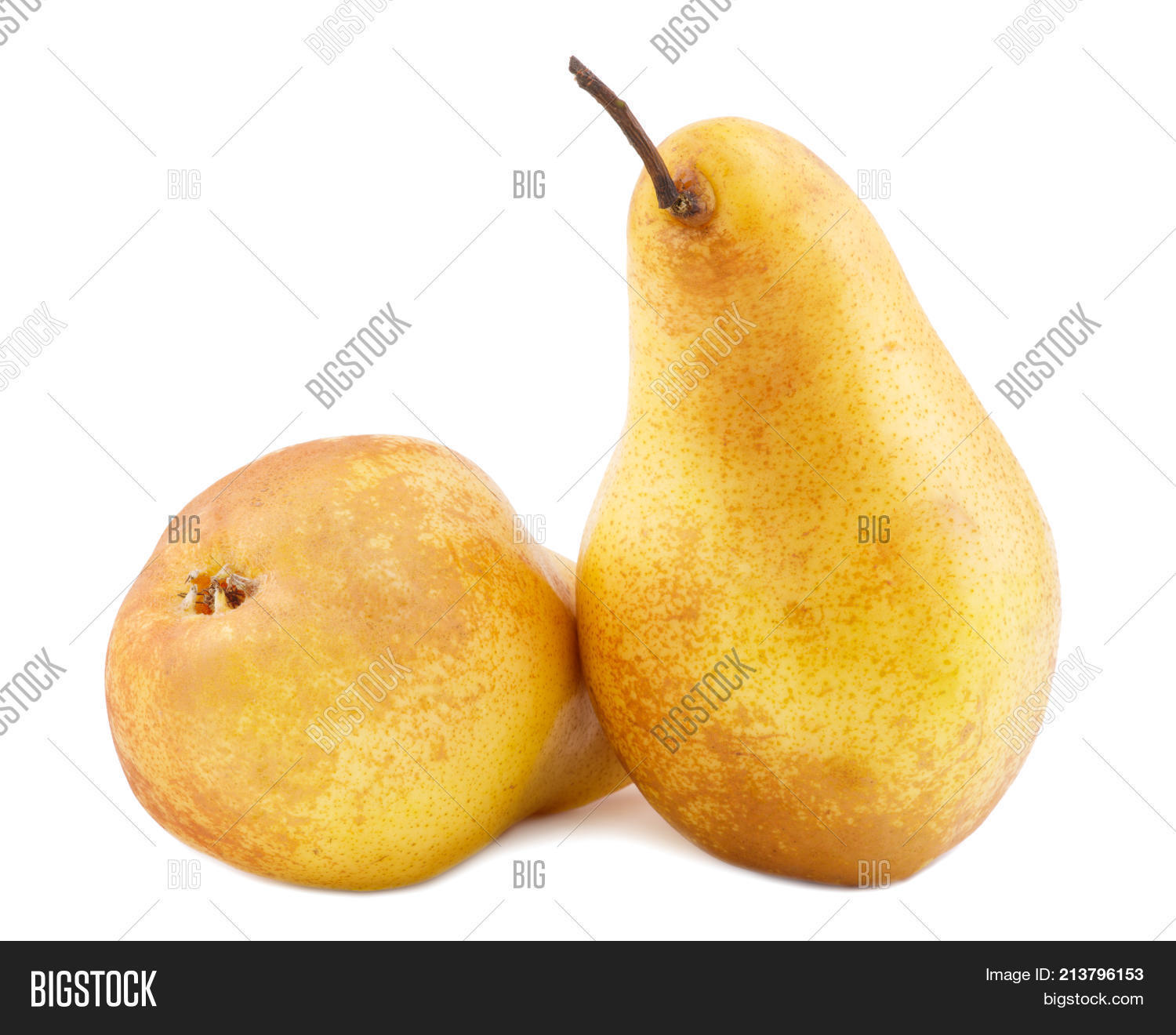 Two Pears Yellow Image & Photo (Free Trial) | Bigstock