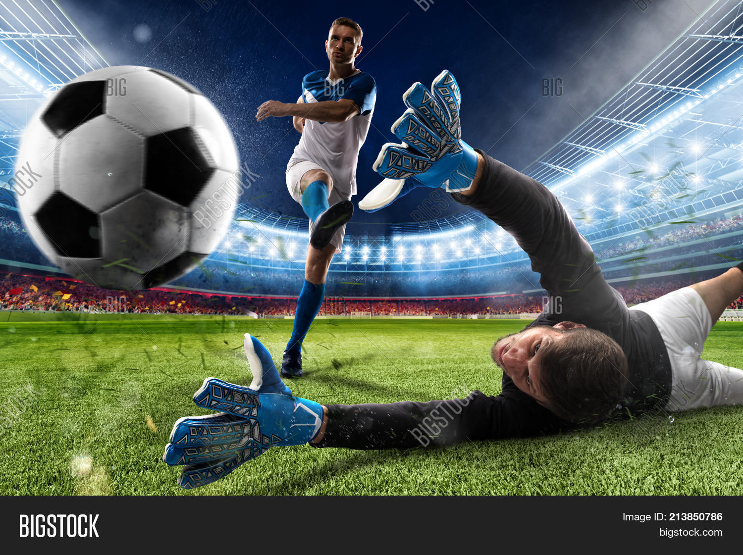 Goalkeeper Kicks Ball Image & Photo (Free Trial) | Bigstock
