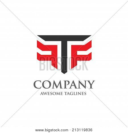 Creative Letter T F Vector & Photo (Free Trial) | Bigstock