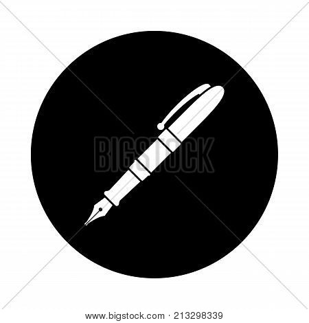 Pen Circle Icon. Vector & Photo (Free Trial) | Bigstock