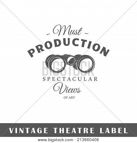 Theatre Label Vector & Photo (Free Trial) | Bigstock