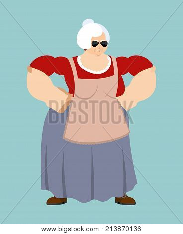 Grandmother Strong Vector & Photo (Free Trial) | Bigstock