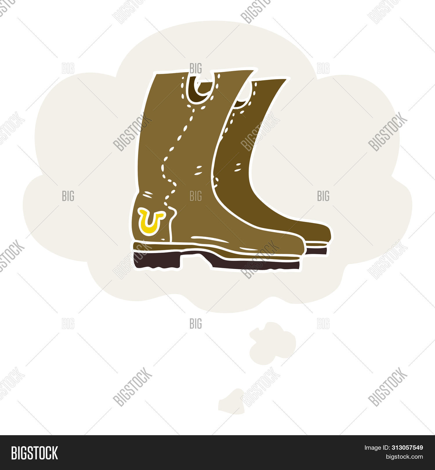 Cowboy Boots Cartoon