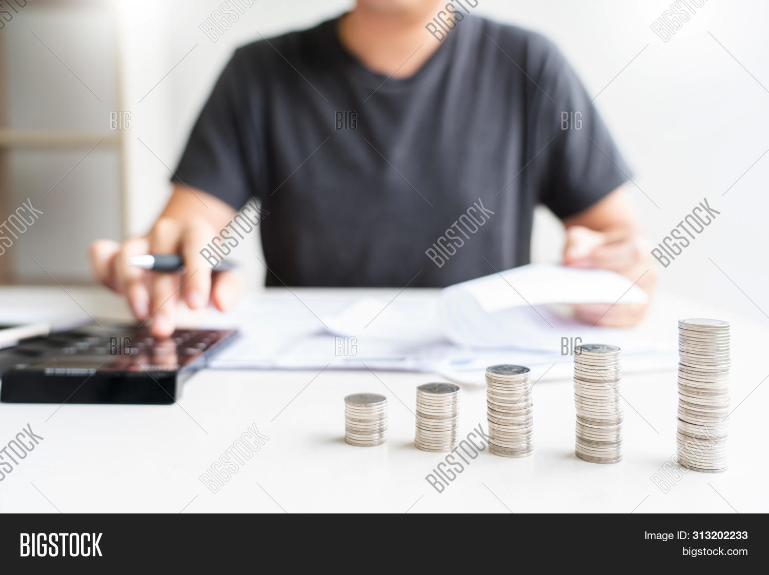 Man Using Calculator Image & Photo (Free Trial) | Bigstock