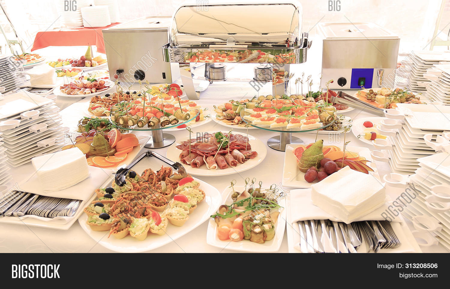 Catering Table Set Image & Photo (Free Trial) | Bigstock
