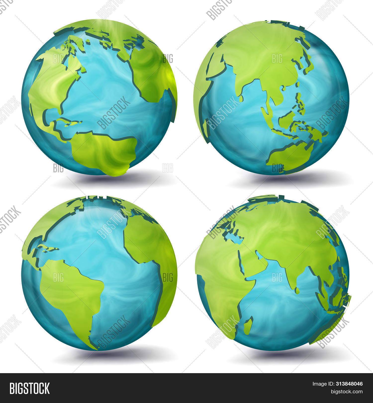 World Map . 3d Planet Image & Photo (Free Trial) | Bigstock