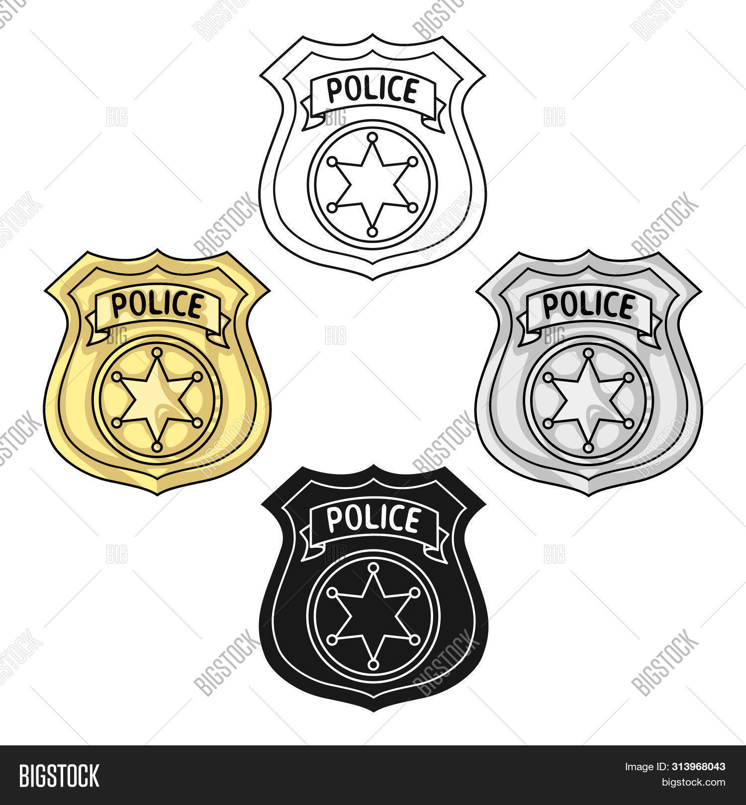 Police Officer Badge Image & Photo (Free Trial) | Bigstock