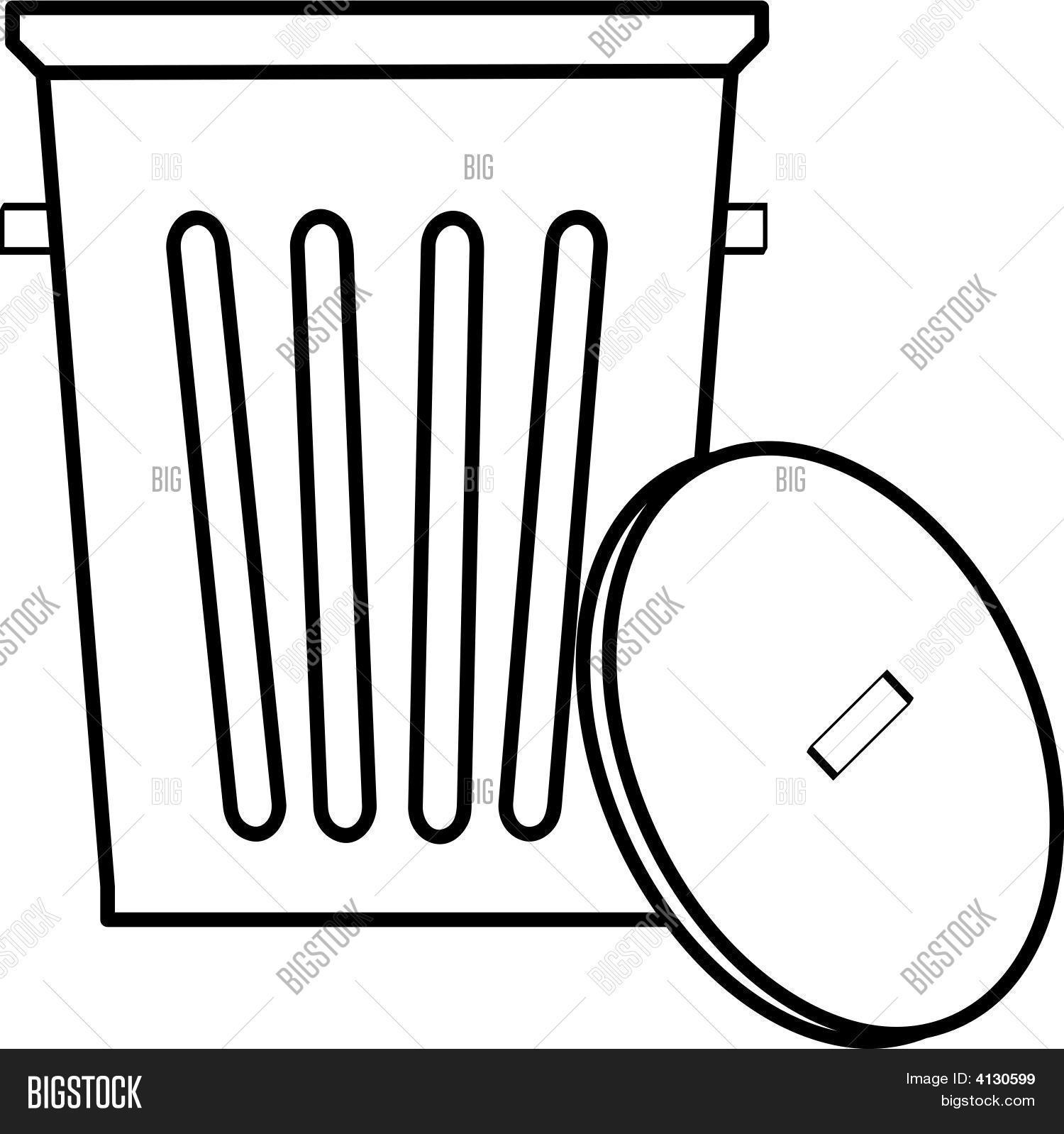 Garbage Can Lid Vector & Photo (Free Trial) | Bigstock