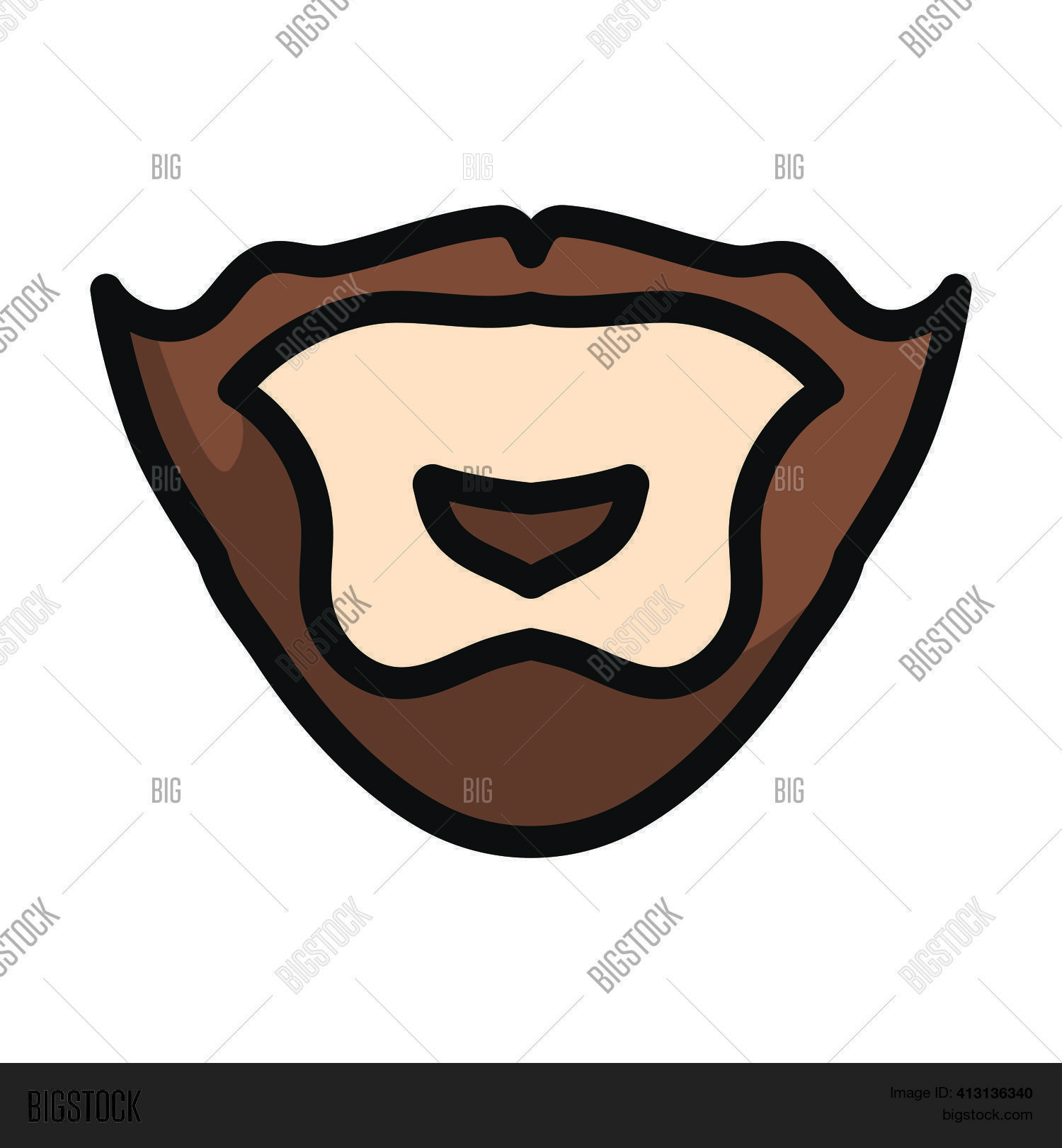 Goatee Icon. Editable Vector & Photo (Free Trial) | Bigstock