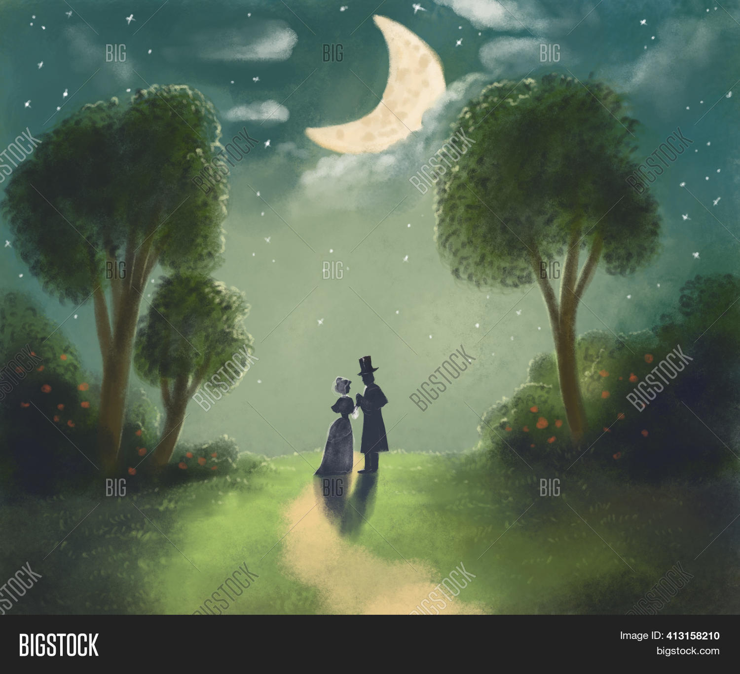 Illustration Romantic Image & Photo (Free Trial) | Bigstock