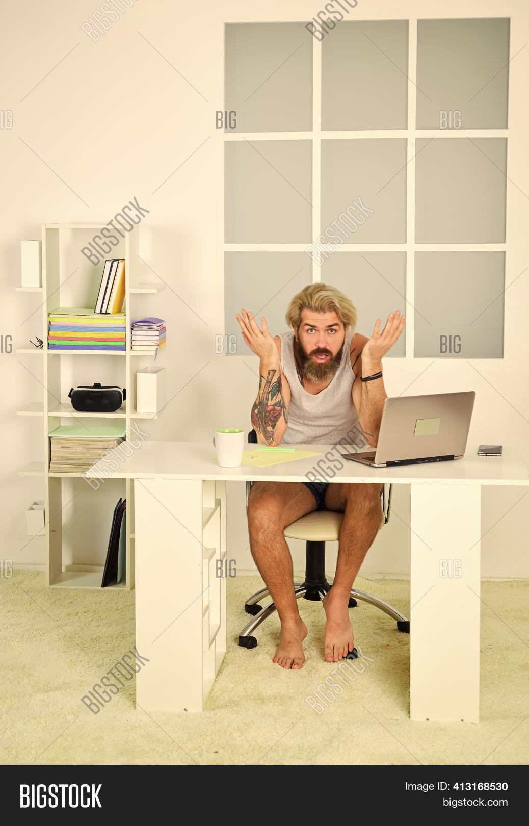 Lazy Work Lockdown Image And Photo Free Trial Bigstock