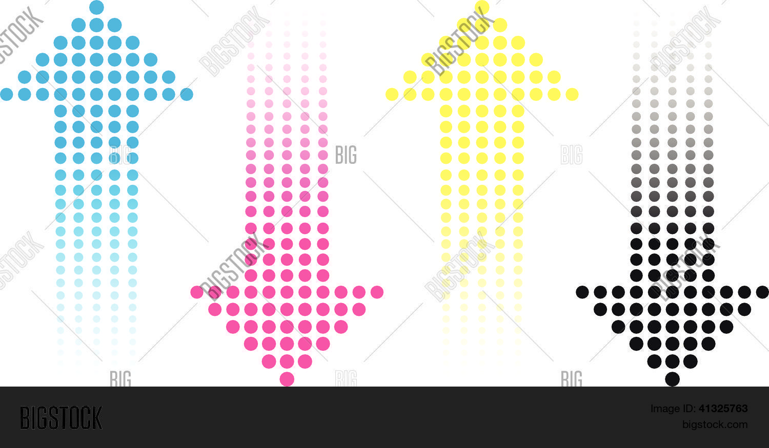 Cmyk Arrow Background Vector & Photo (Free Trial) | Bigstock