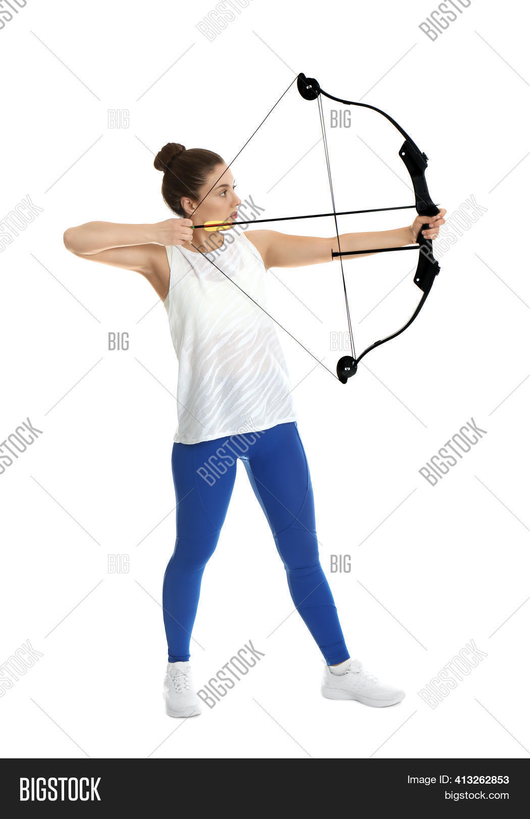 Woman Bow Arrow Image & Photo (Free Trial) | Bigstock