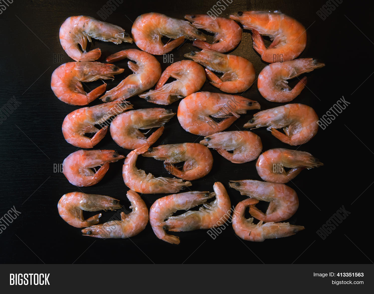 Shrimps Lying Row Image & Photo (Free Trial) | Bigstock