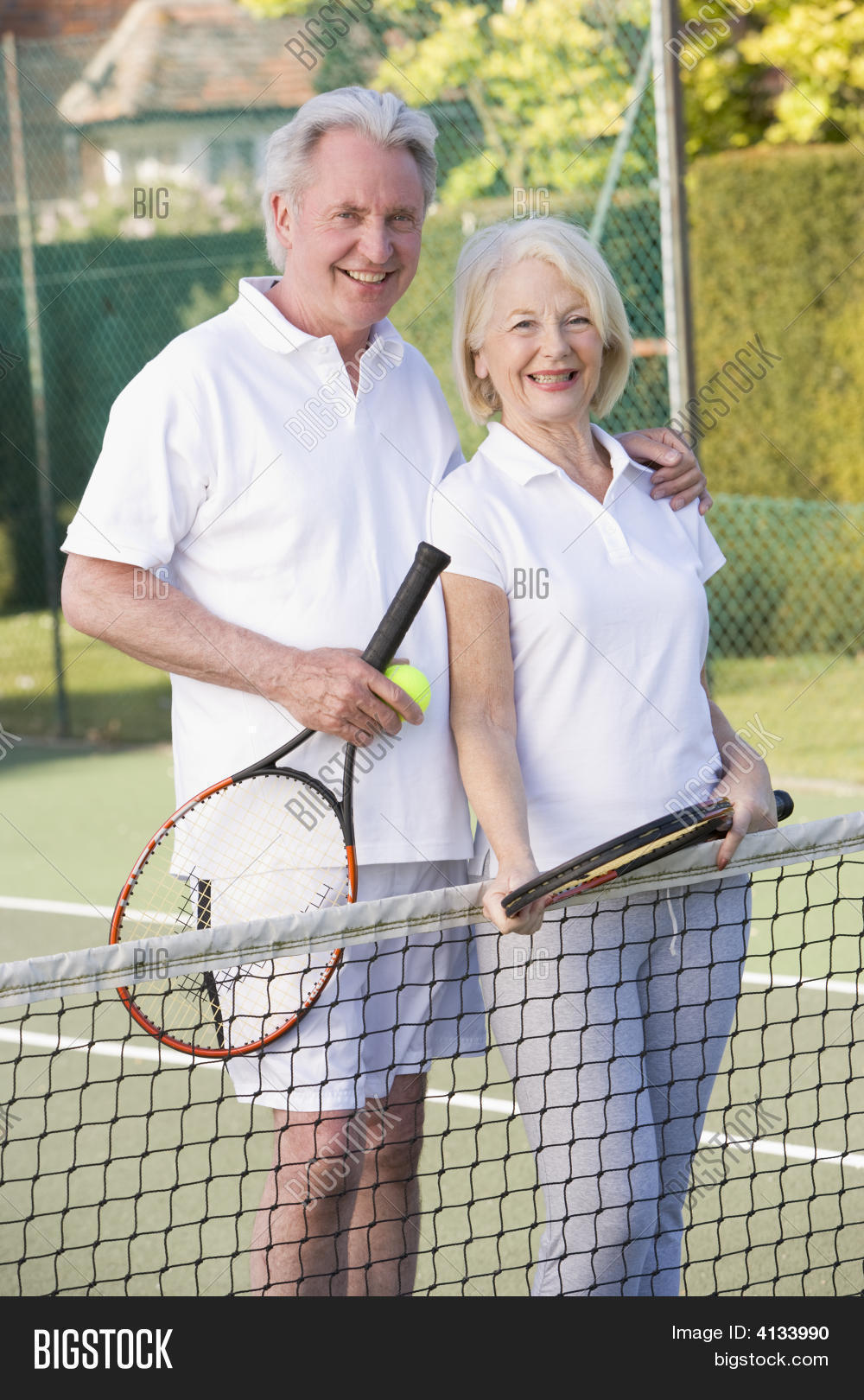 Couples Playing Tennis Image & Photo (Free Trial) | Bigstock