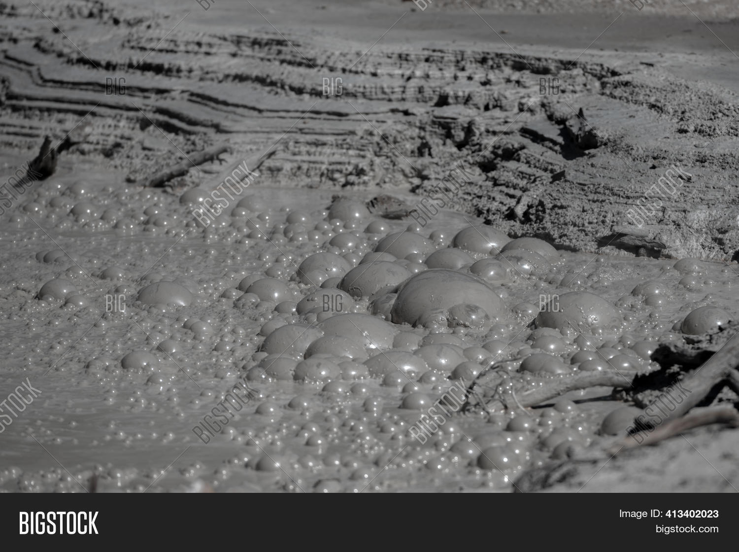 Bubbles On Muddy Image & Photo (Free Trial) | Bigstock
