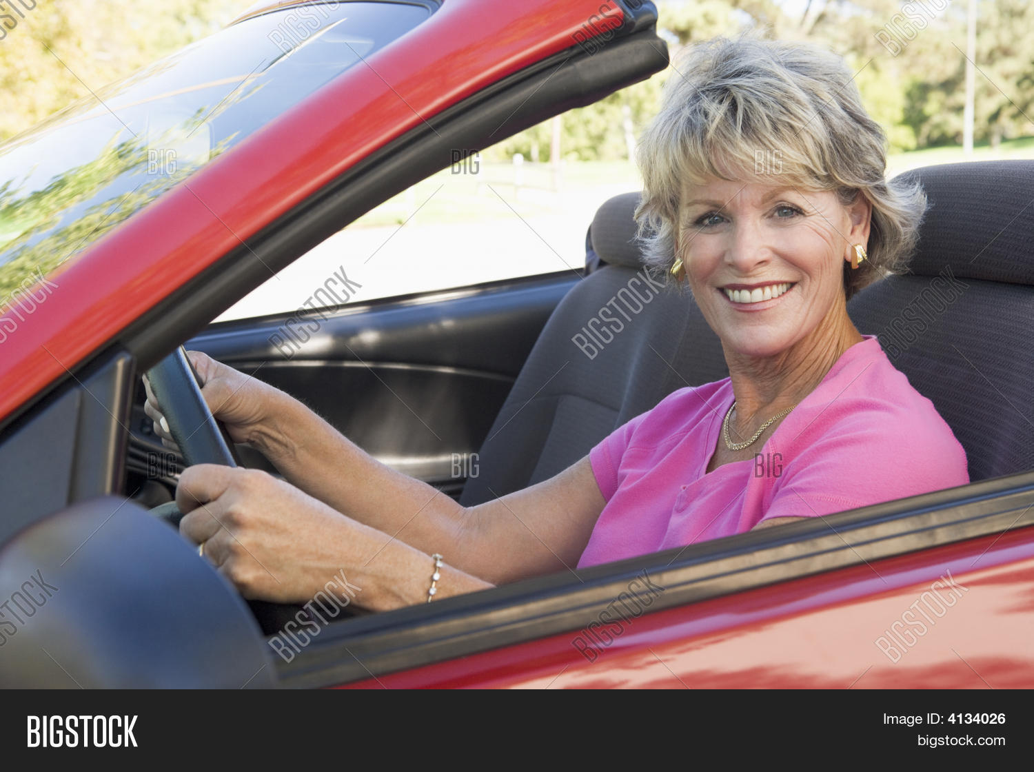 Woman Convertible Car Image & Photo (Free Trial) | Bigstock