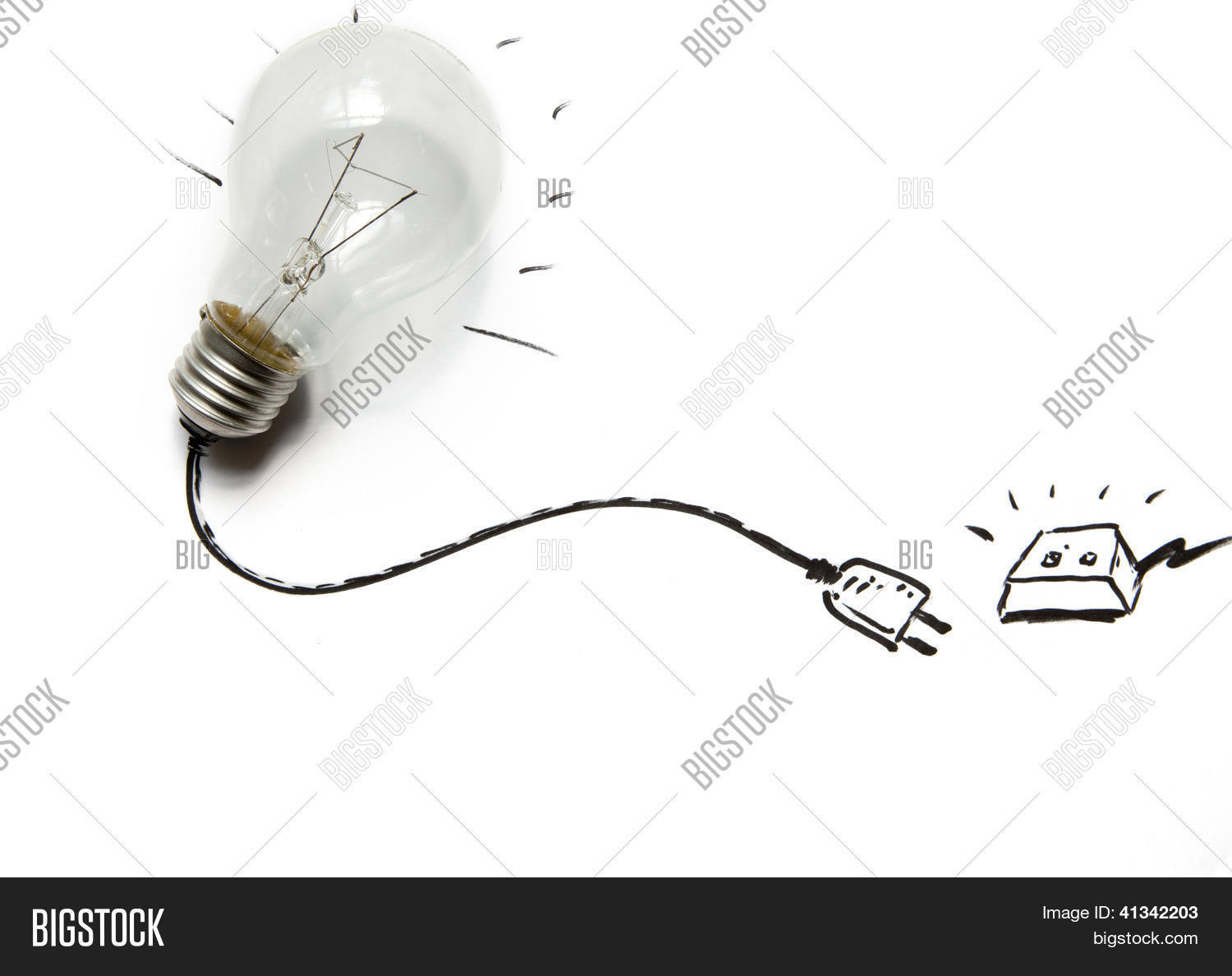 Light Bulb Unplug Wire Image & Photo (Free Trial) | Bigstock