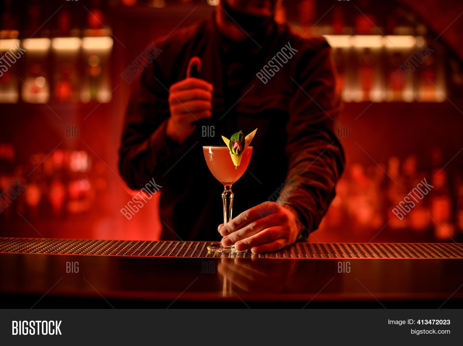 Man Bartender Holds Image & Photo (Free Trial) | Bigstock