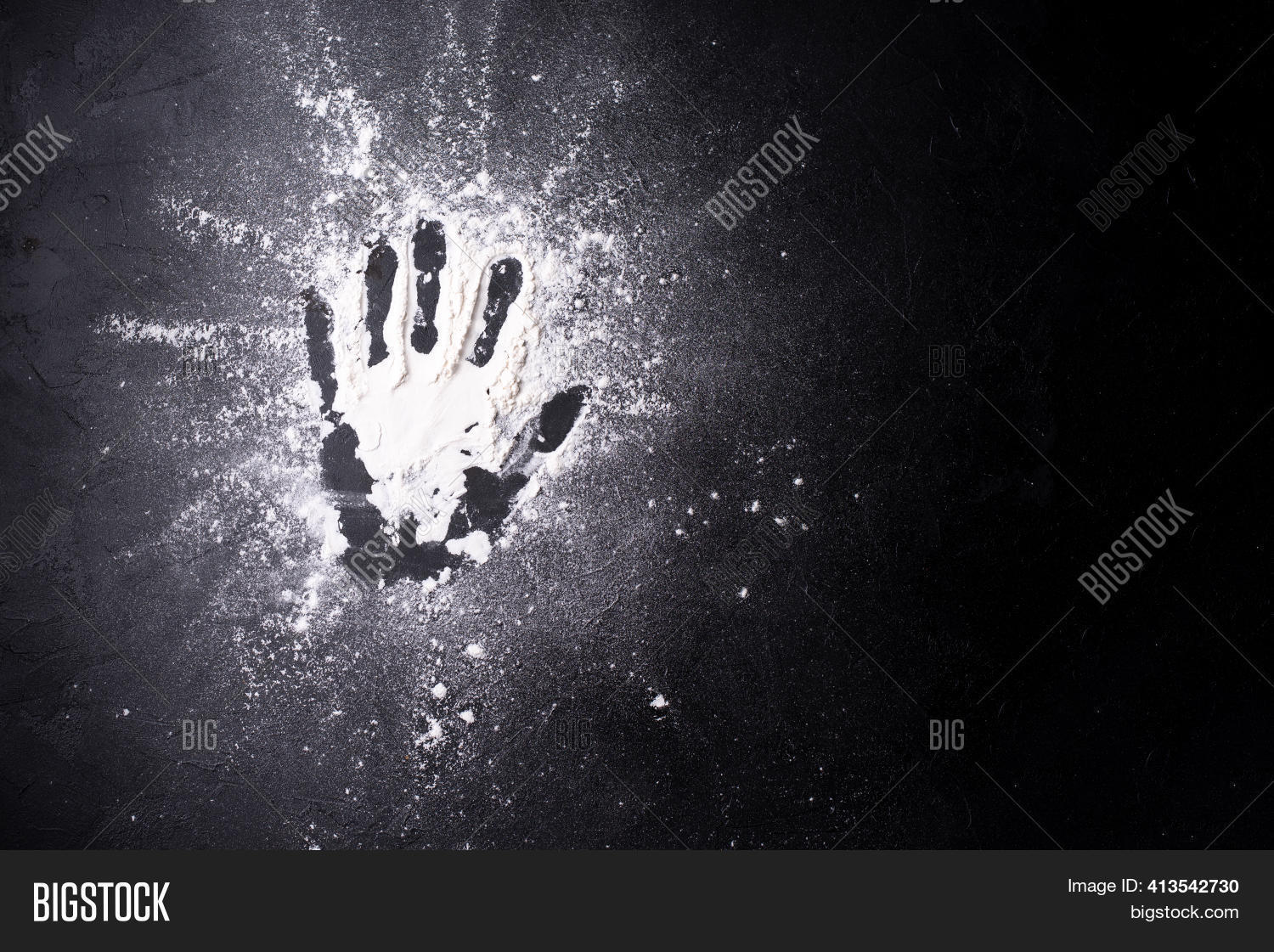 Handprint Wheat Flour Image & Photo (Free Trial) | Bigstock