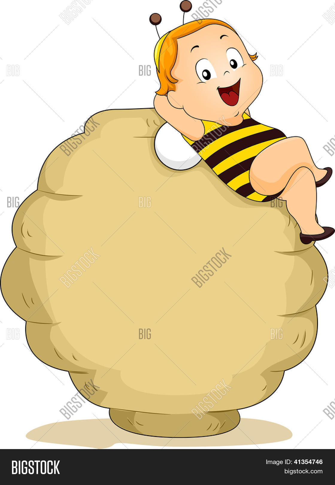 Smiling Baby Boy Bee Vector & Photo (Free Trial) | Bigstock