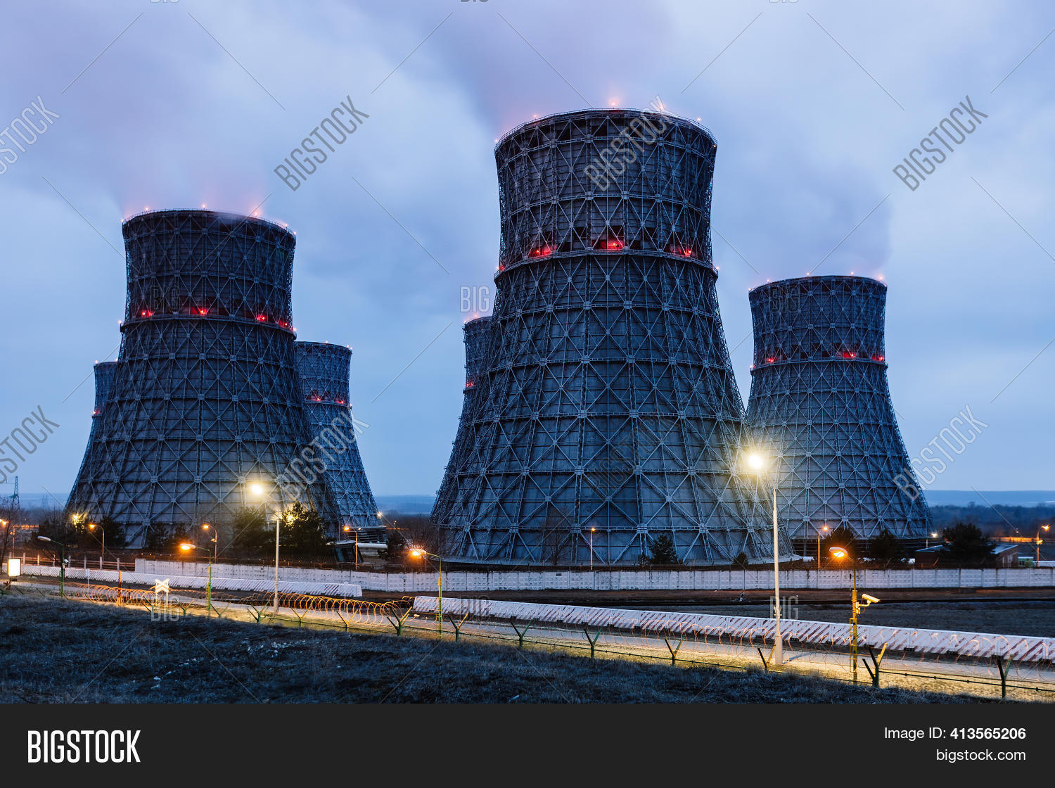 Cooling Tower Nuclear Image & Photo (Free Trial) | Bigstock