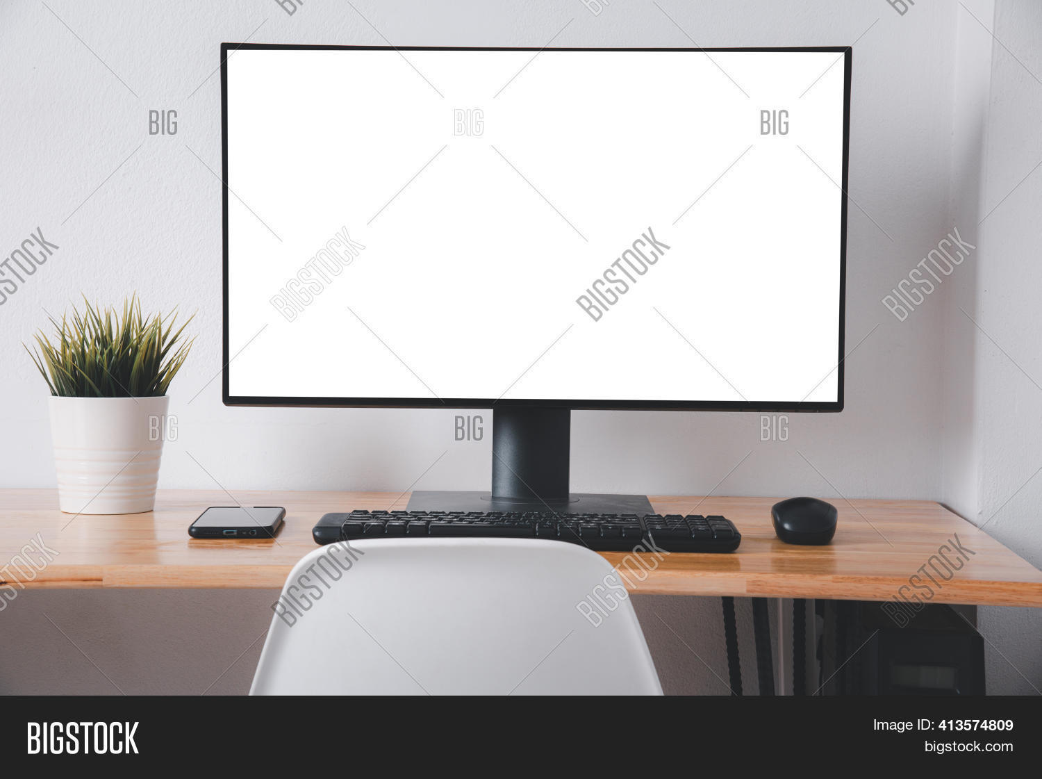 Computer Monitor White Image & Photo (Free Trial) | Bigstock