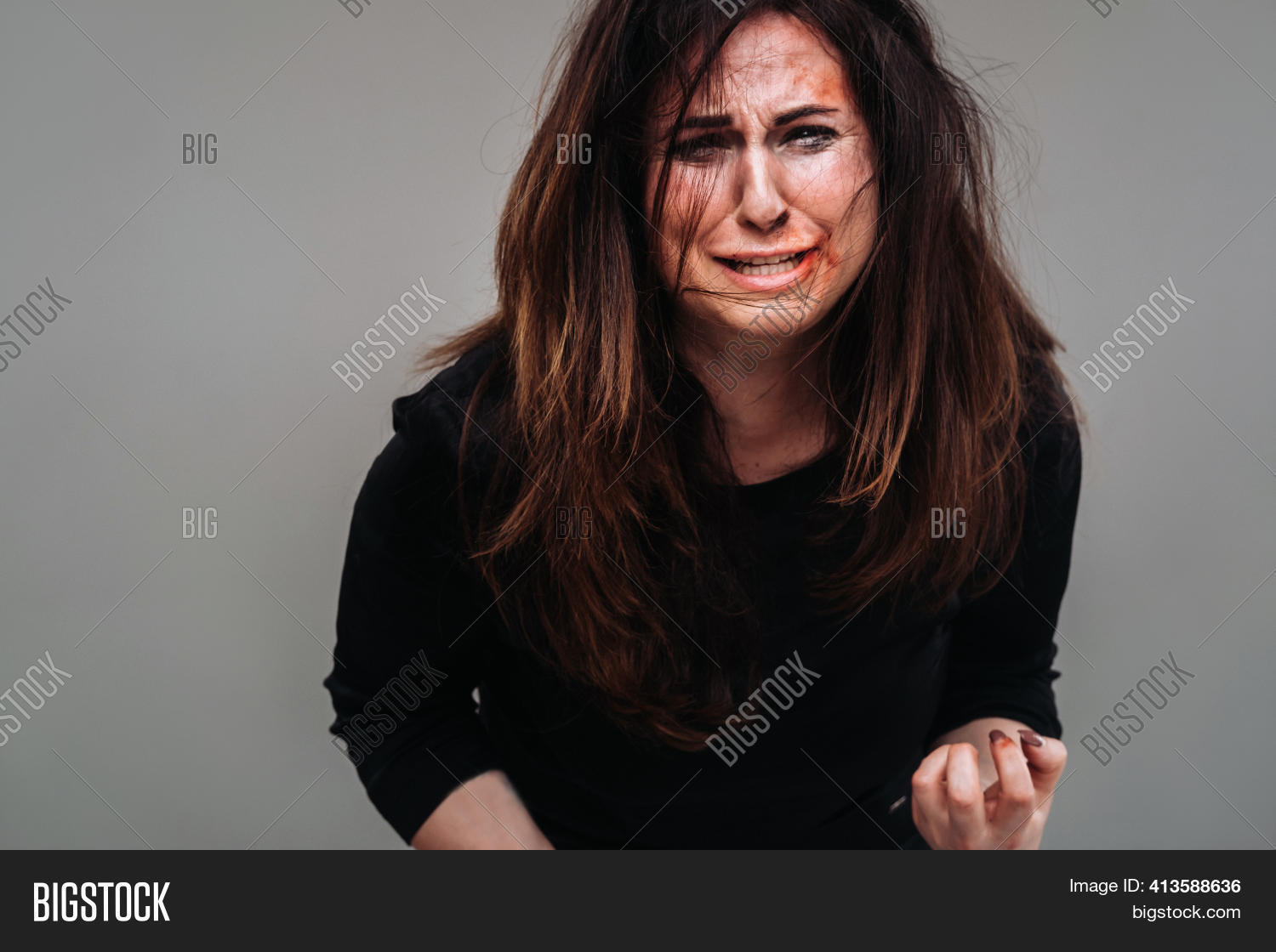 Battered Woman Black Image & Photo (Free Trial) | Bigstock