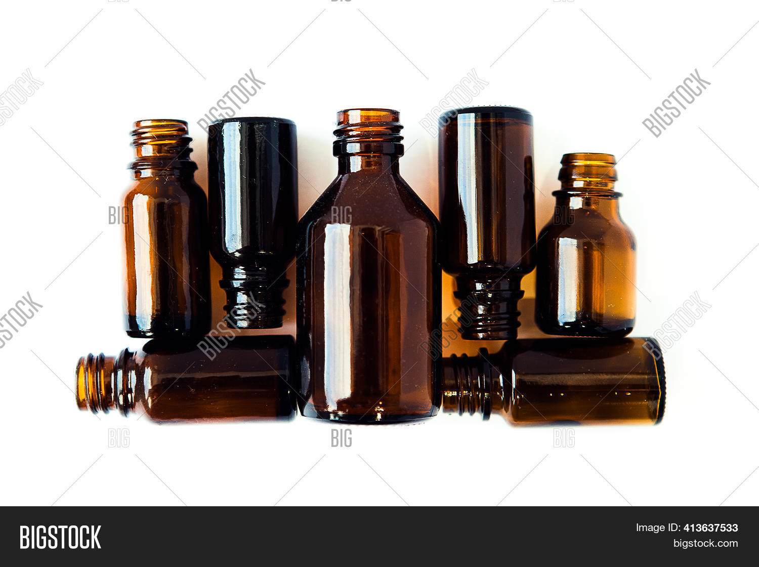 Dark Brown Phials On Image & Photo (Free Trial) | Bigstock