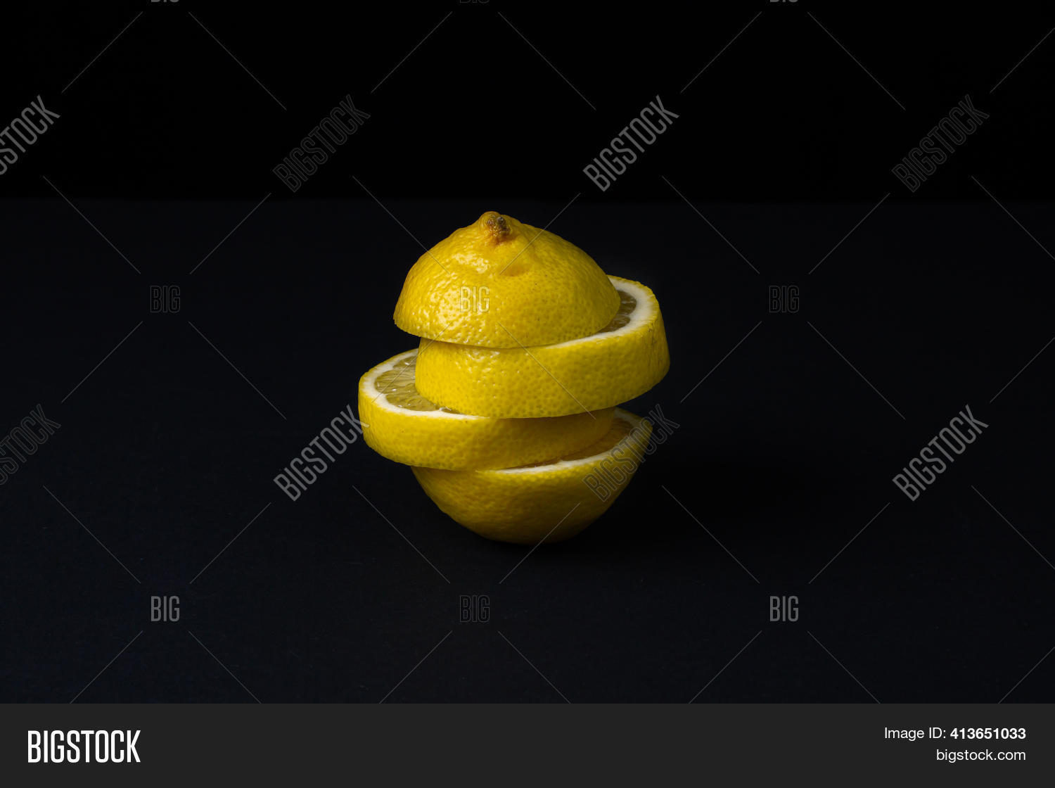Lemon On Dark Image & Photo (Free Trial) | Bigstock