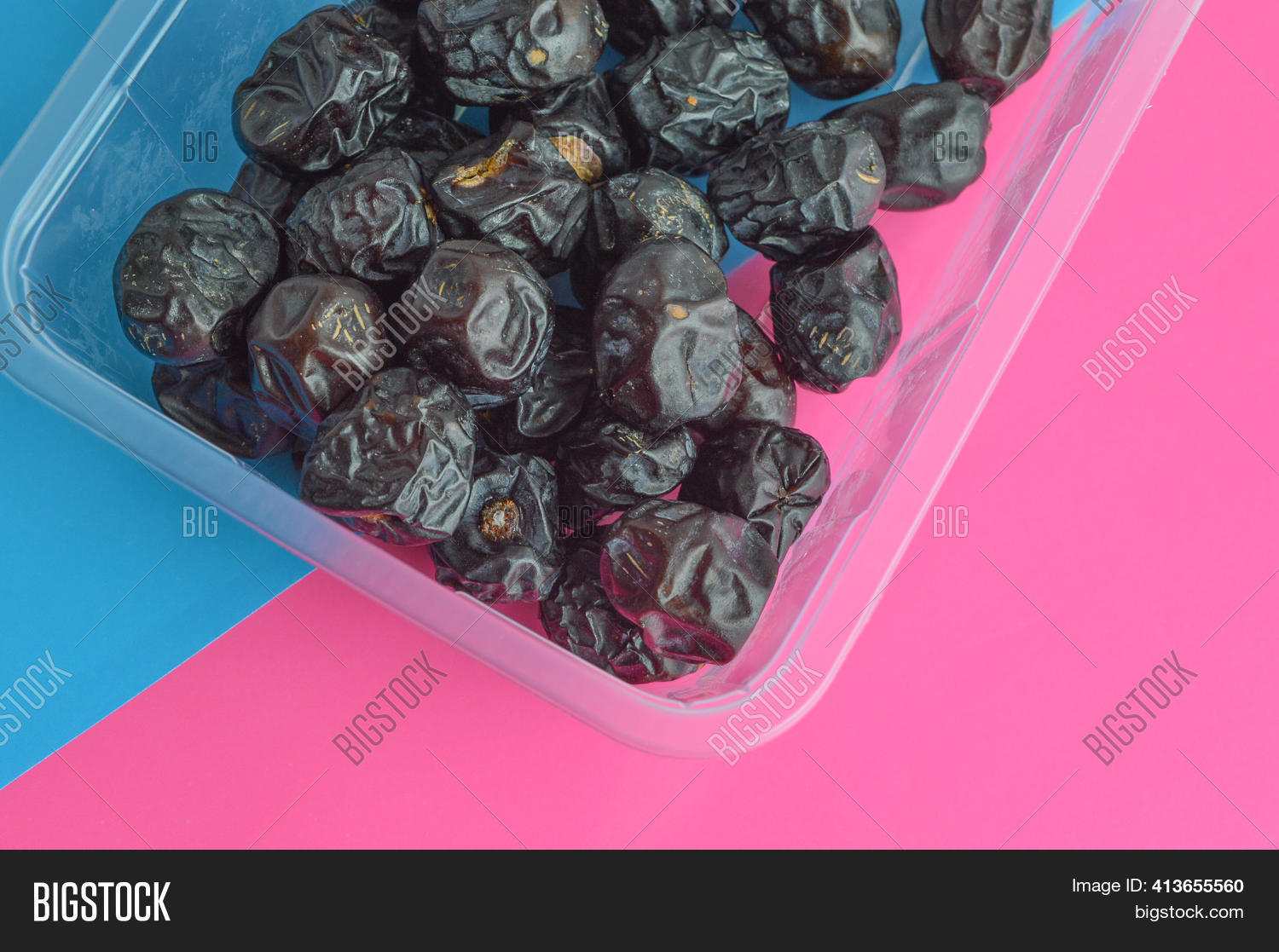 Fresh Dates Over Blue Image & Photo (Free Trial) | Bigstock