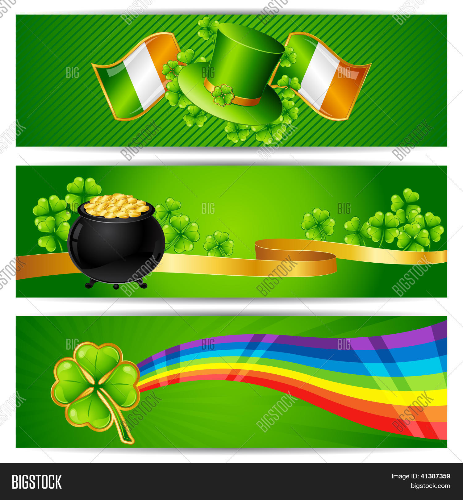 Banners Saint Patrick Vector & Photo (Free Trial) | Bigstock