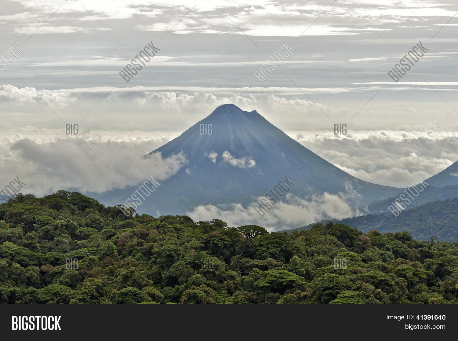 Arenal Volcano Between Image & Photo (Free Trial) | Bigstock