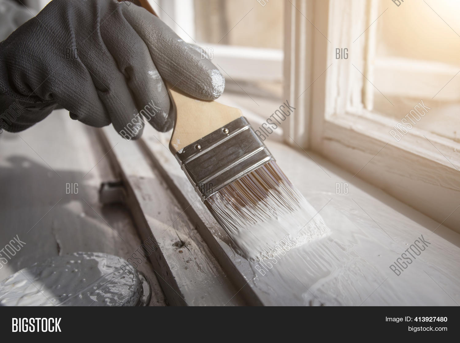 Painting Wooden Window Image & Photo (Free Trial) | Bigstock