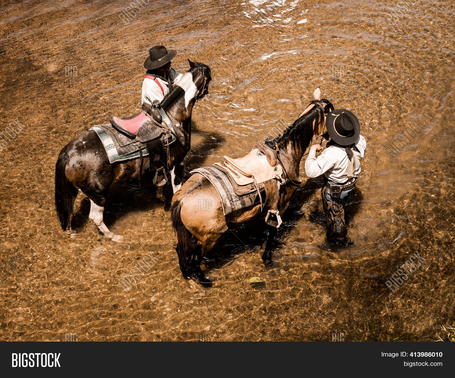 Old Young Cowboys Rest Image & Photo (Free Trial) | Bigstock