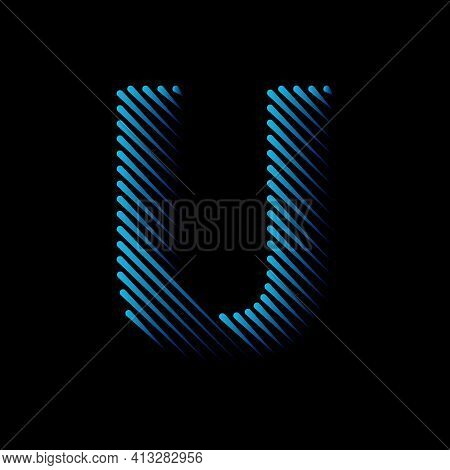 Initial Line Letter U Vector & Photo (Free Trial) | Bigstock