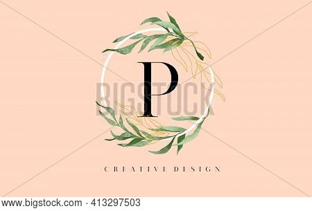 Elegant Letter P Logo Vector & Photo (Free Trial) | Bigstock