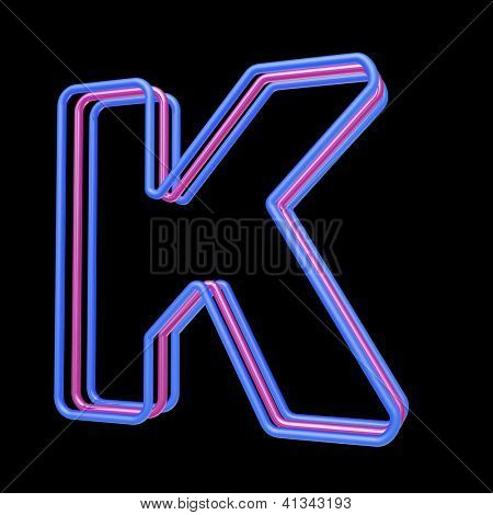 3D Neon Alphabet, Image & Photo (Free Trial) | Bigstock