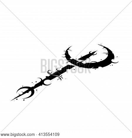 Black Abstract Moon Vector & Photo (Free Trial) | Bigstock