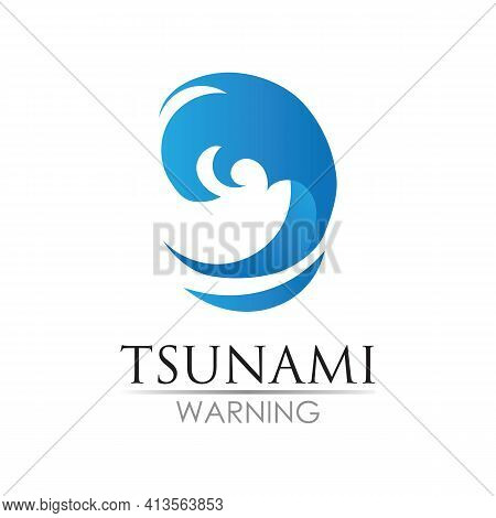 Tsunami Logo Design, Vector & Photo (Free Trial) | Bigstock